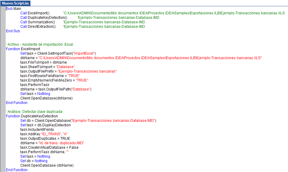 Automatizar el flujo de trabajo con IDEA